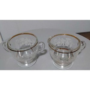 Bartlett collins | Kitchen | Bartlett Collins Etched Glass Creamer ...